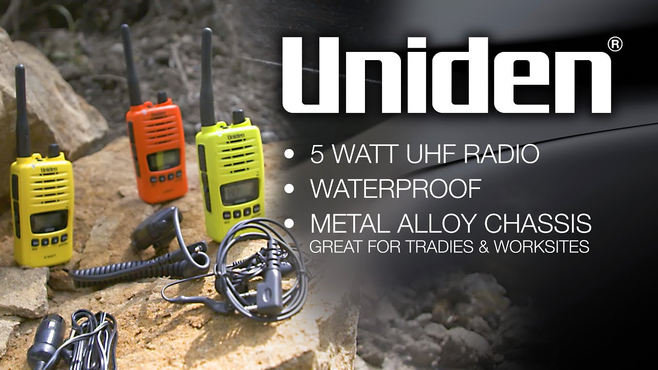 Uniden - UH850 Fluro Series Tradie UHF Radios - Graham Cahill - YouTube