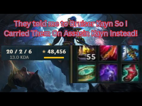 They Told ME To Play Red Kayn So I Picked Blue Kayn And Carried Them ...