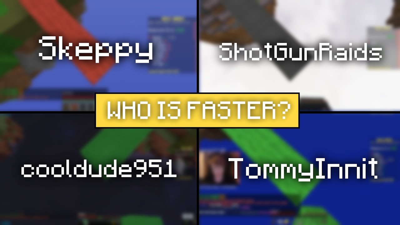 (v2) Analyzing YouTubers' Speedbridging (Skeppy, ShotGunRaids ...