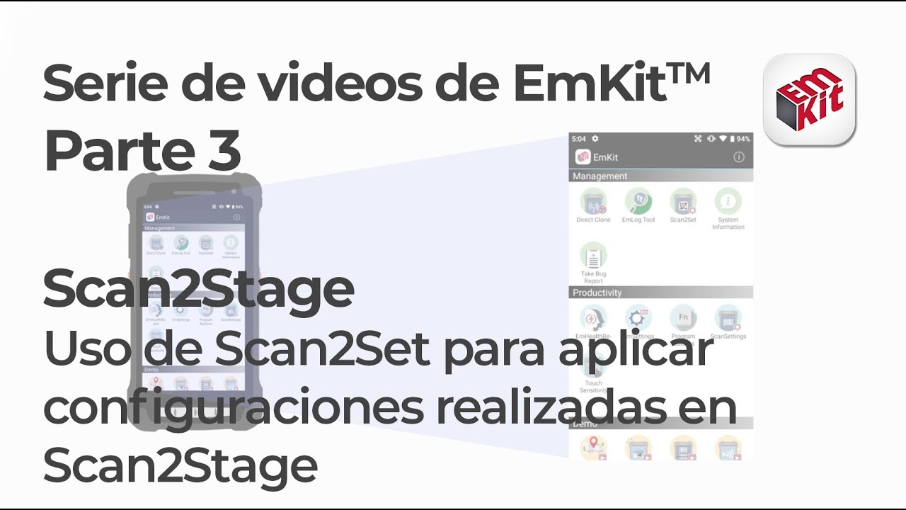Serie de videos de EmKit #3: Uso de Scan2Set para aplicar ...