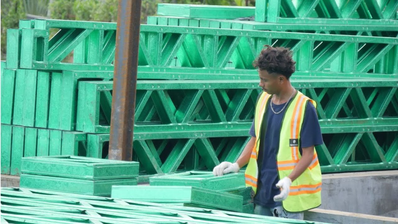 ECOLIT building system started operation in the USA - YouTube