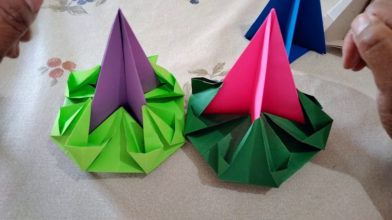 Piñata en Técnica de Origami... Segunda parte. - YouTube