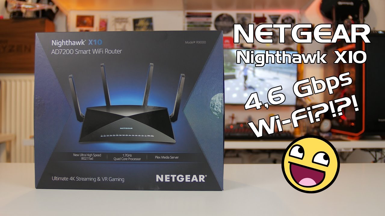 Netgear Nighthawk X10 - 802.11ad Wi-Fi Router med spark! - YouTube