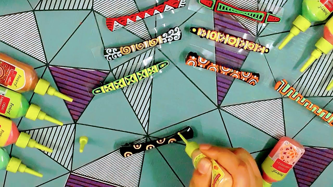 DIY || Craft idea || Invent your own style with designer back clips ...