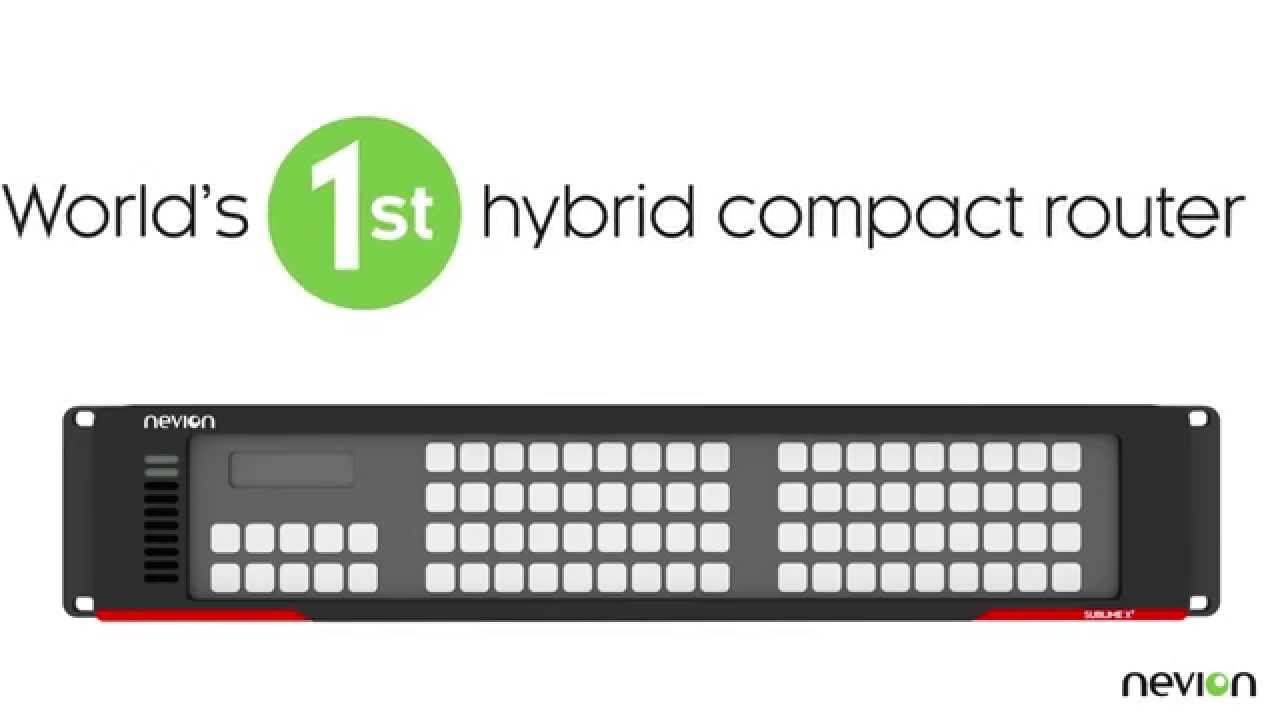 Nevion's Sublime X2 - compact hybrid video and audio router - YouTube