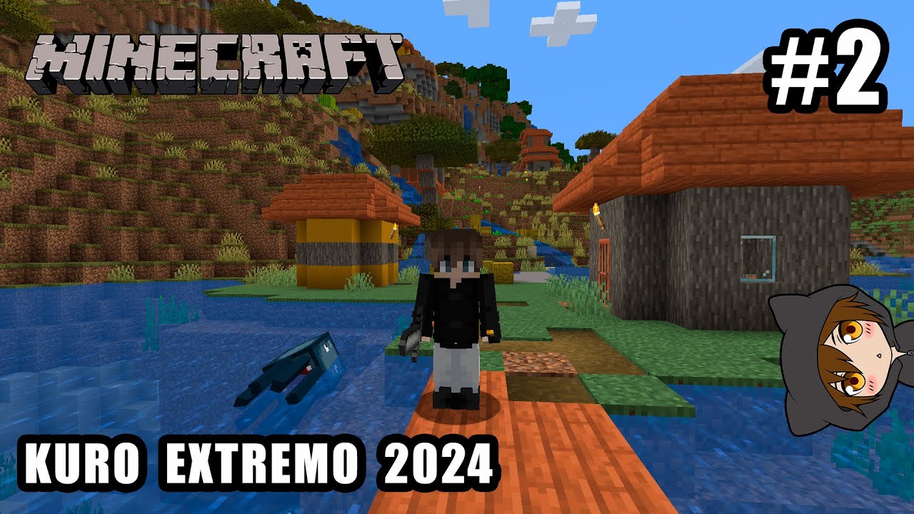 MINECRAFT KURO EXTREMO - PUEBLO Y POR FIN HIERRO #2 - YouTube