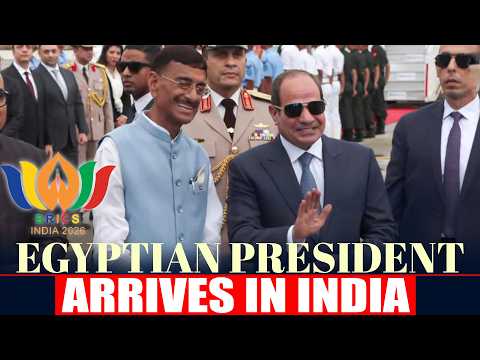 WATCH LIVE: Egyptian President  El Sisi arrives in Delhi I BRICS Summit 2026 I Delhi I PM Modi