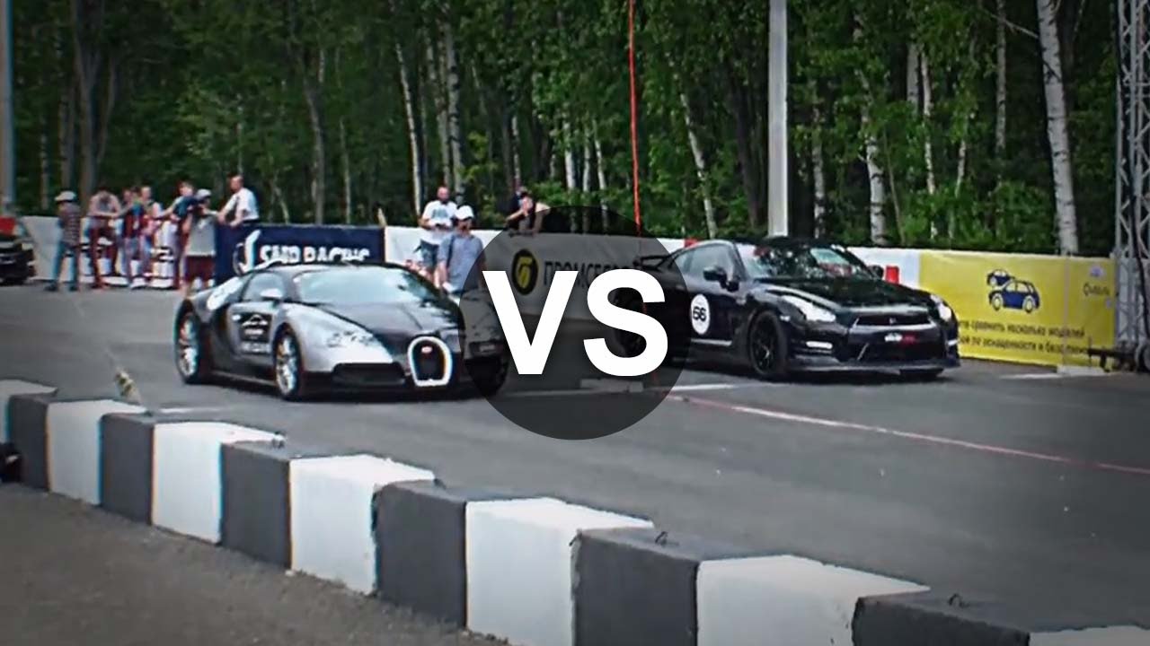 Bugatti Veyron Vs Nissan GT-R, Koenigsegg Drag Race - YouTube