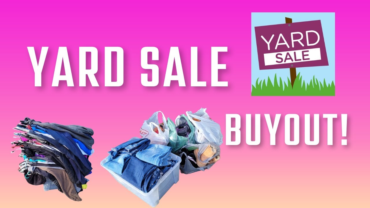 YARD SALE BUYOUT! I bought everything! Items to sell on Poshmark - YouTube