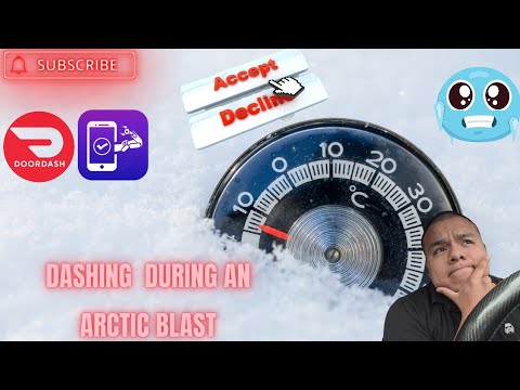 Dashing During An Arctic Blast 🥶. Doordash Ride Along - YouTube