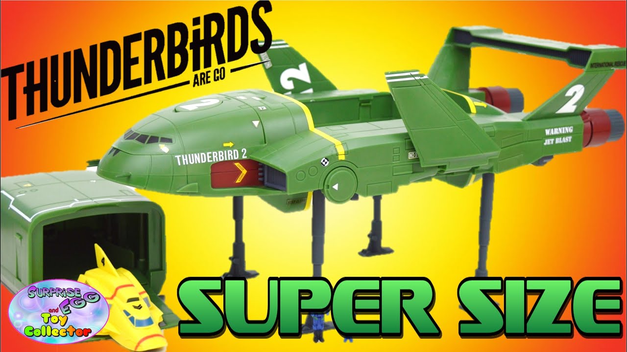 THUNDERBIRDS ARE GO Thunderbird 2 & 4 Super Size Vehicle Toy Review ...