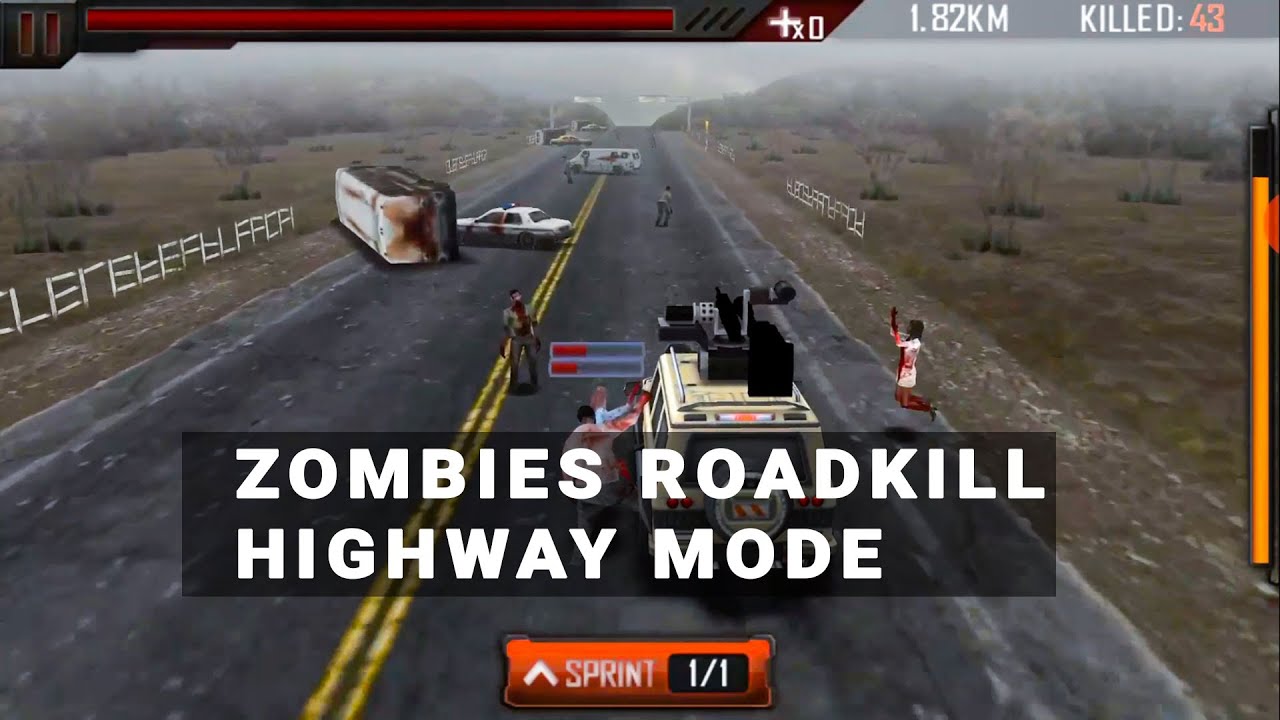 zombie roadkill 3d Highway mode | GamingMan - YouTube