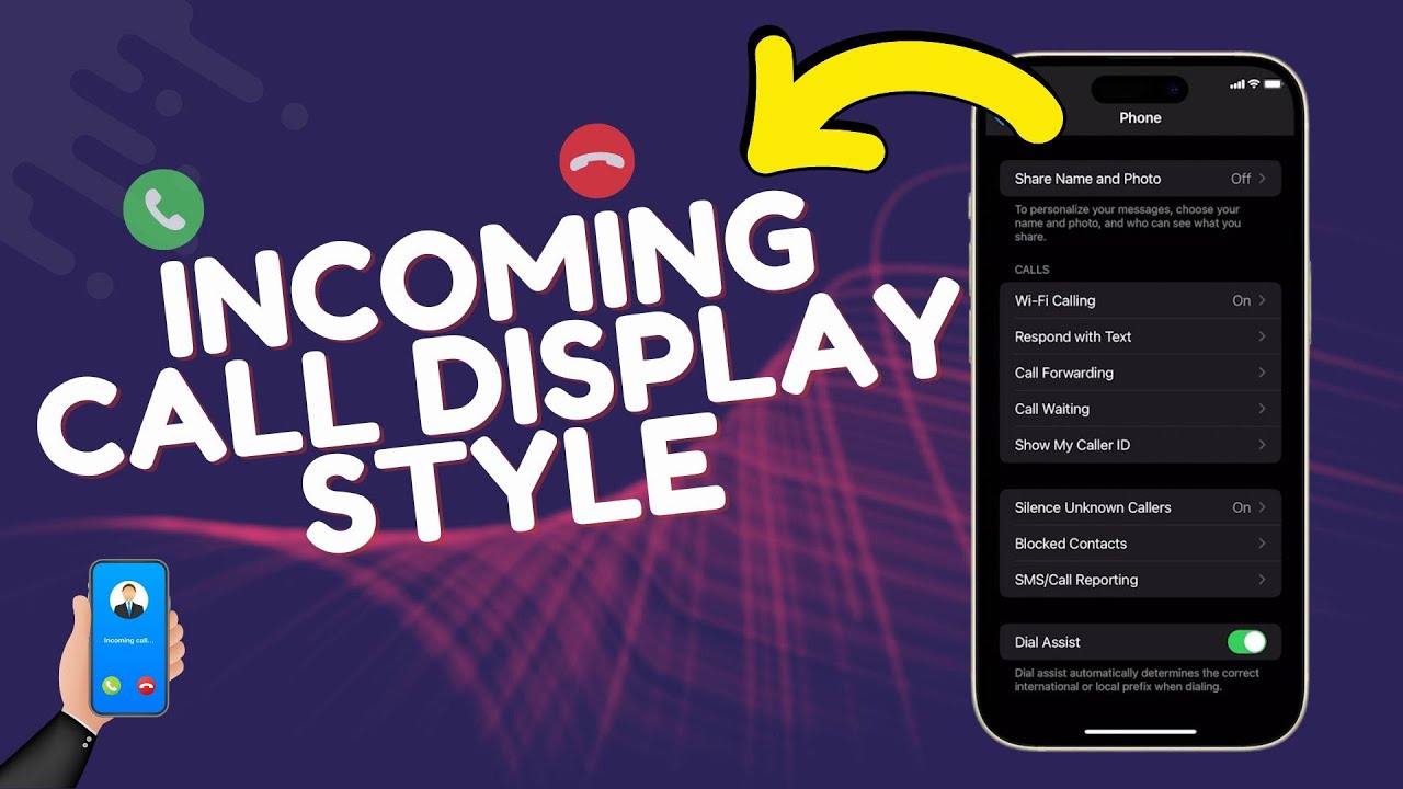 How to Change the Incoming Call Display Style on iPhone 15 - YouTube
