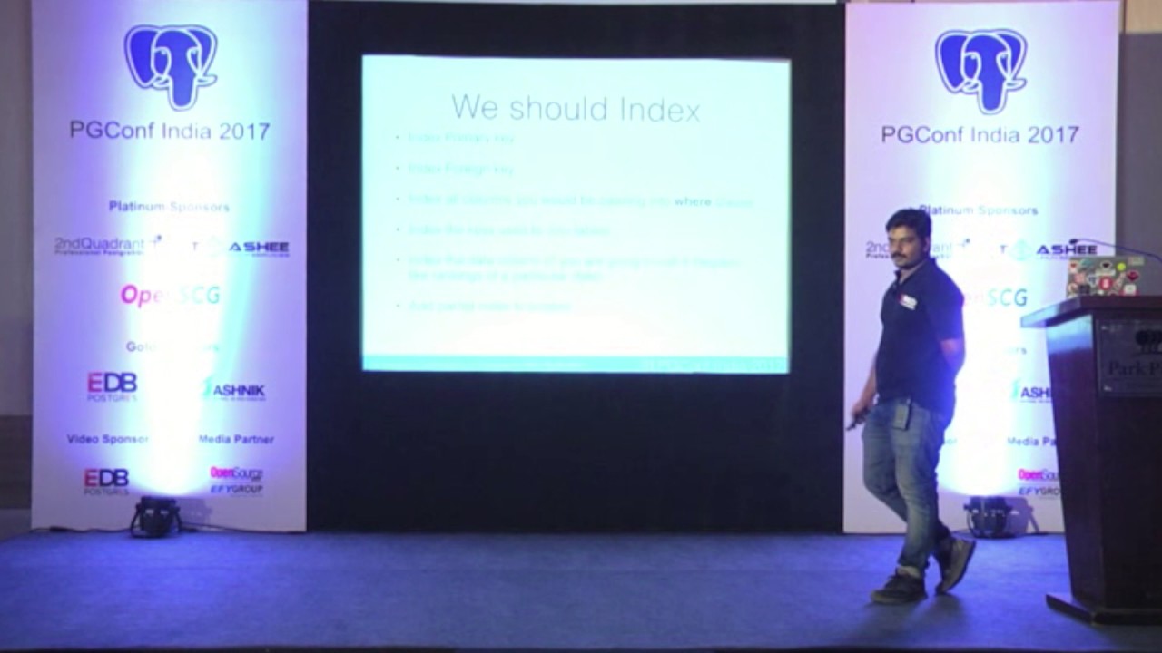PGConf India 2017 - Harishankar - Performance Optimizations in PostgreSQL for Web Application ...