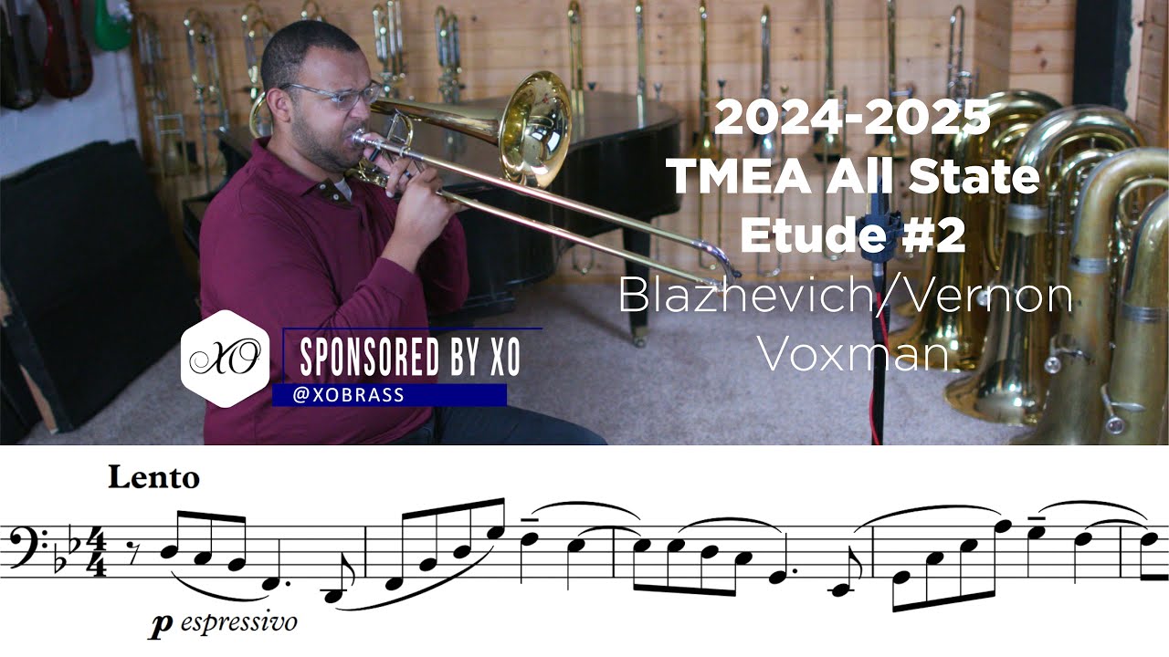 2024-2025 TMEA Bass Trombone Etude #2 Lento Page 35 [SPONSORED BY XO ...