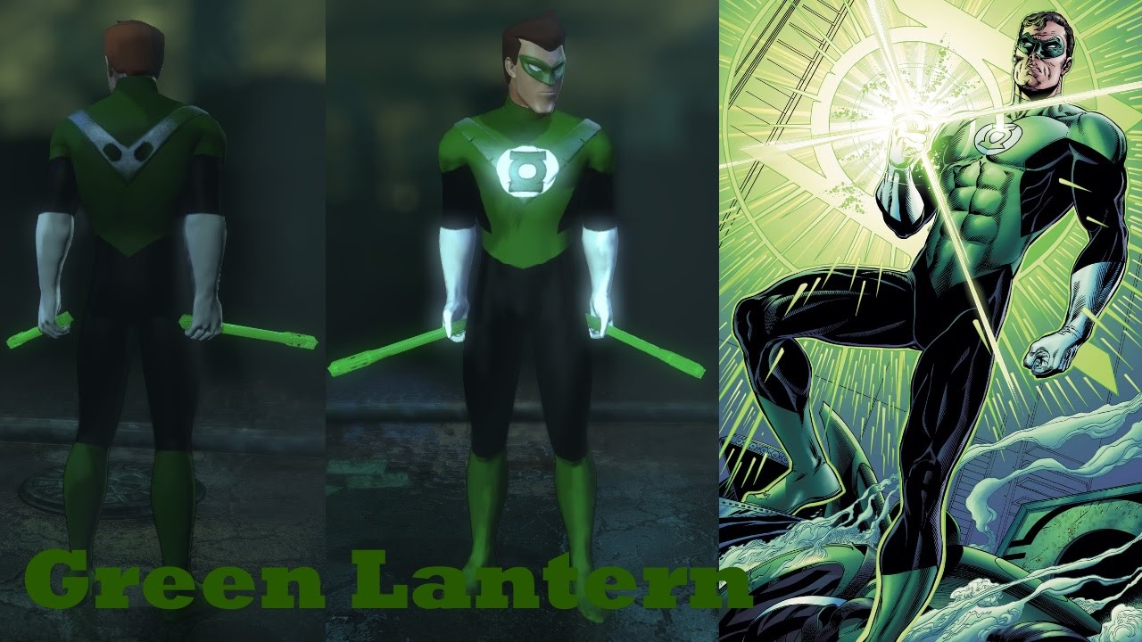 Batman Arkham City: Animated Green Lantern Mod - YouTube