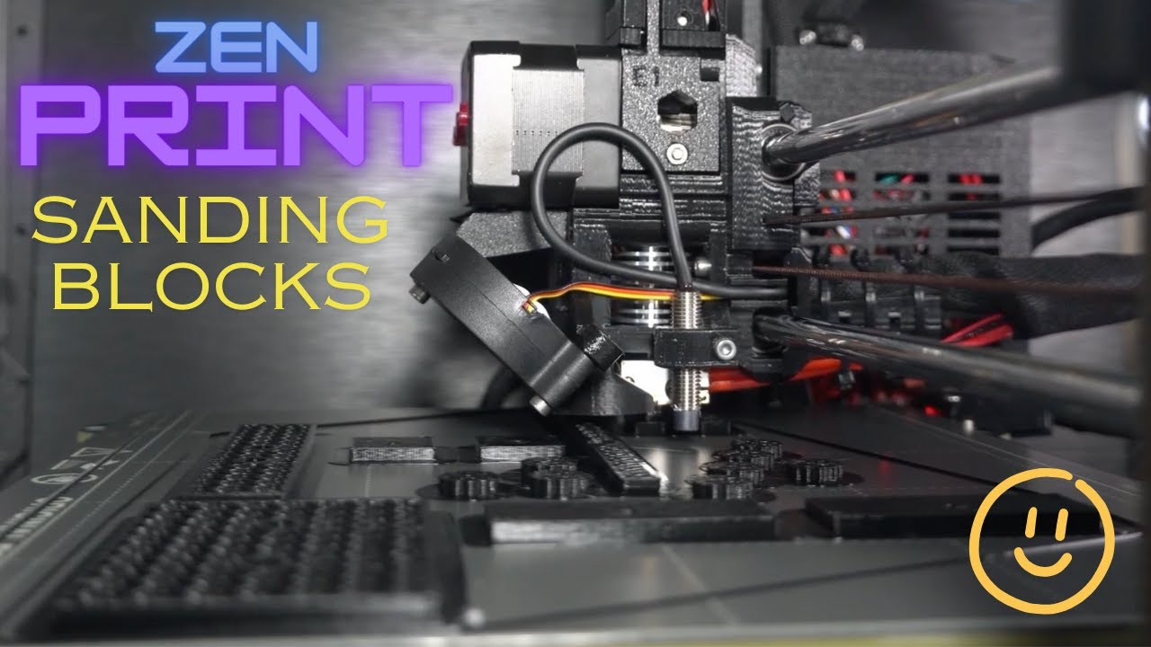 Sanding Blocks - Relaxing 3D Print - YouTube