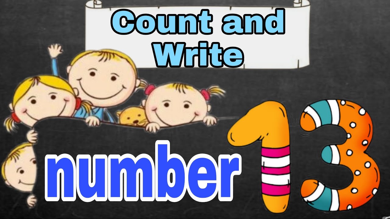 Count and write number 13 | how we learn number 13 | online class ...