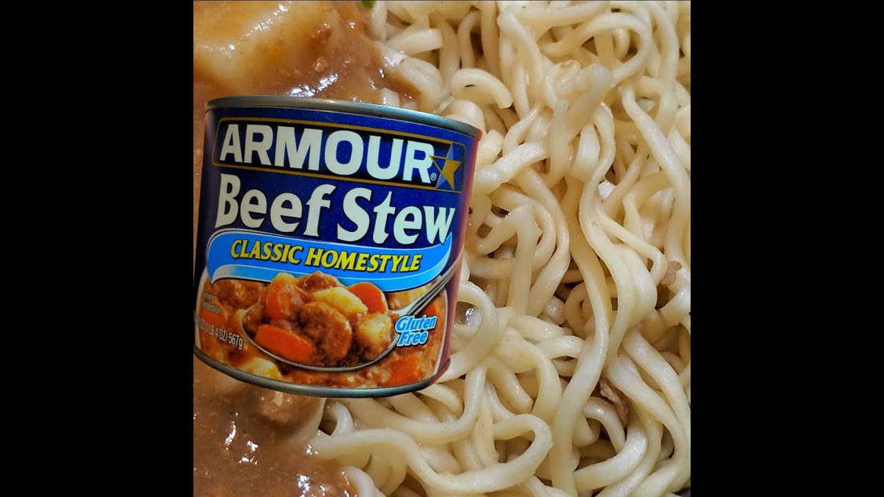 Armour Beef Stew Cup Noodles - YouTube