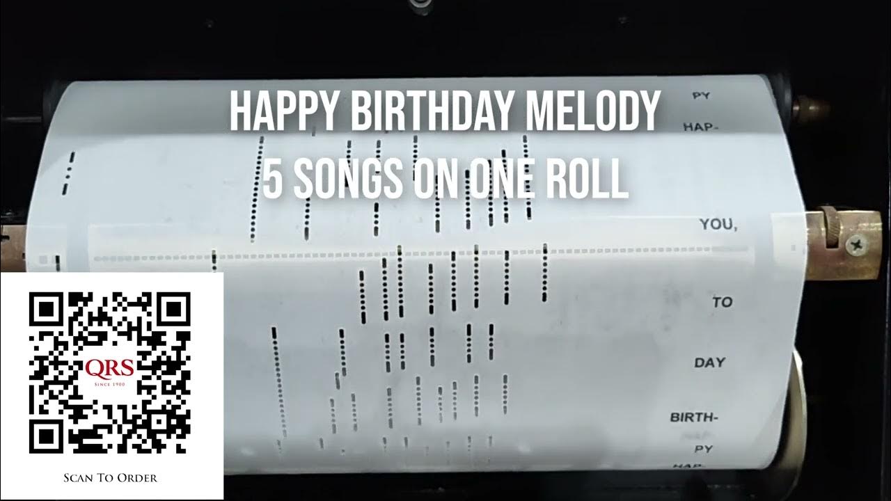 QRS Music Personalized Happy Birthday Roll - YouTube