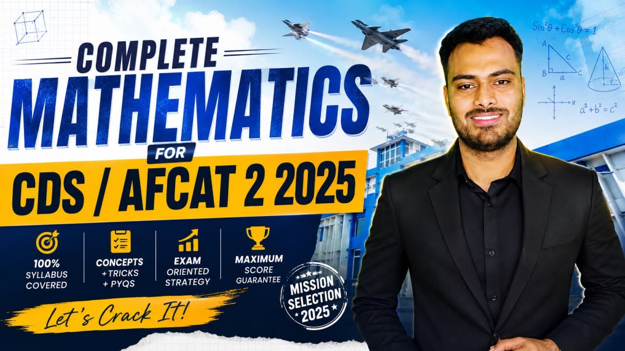 🔥 Day 01 | Mathematics | Complete AFCAT Syllabus | AFCAT 2 2025 ...