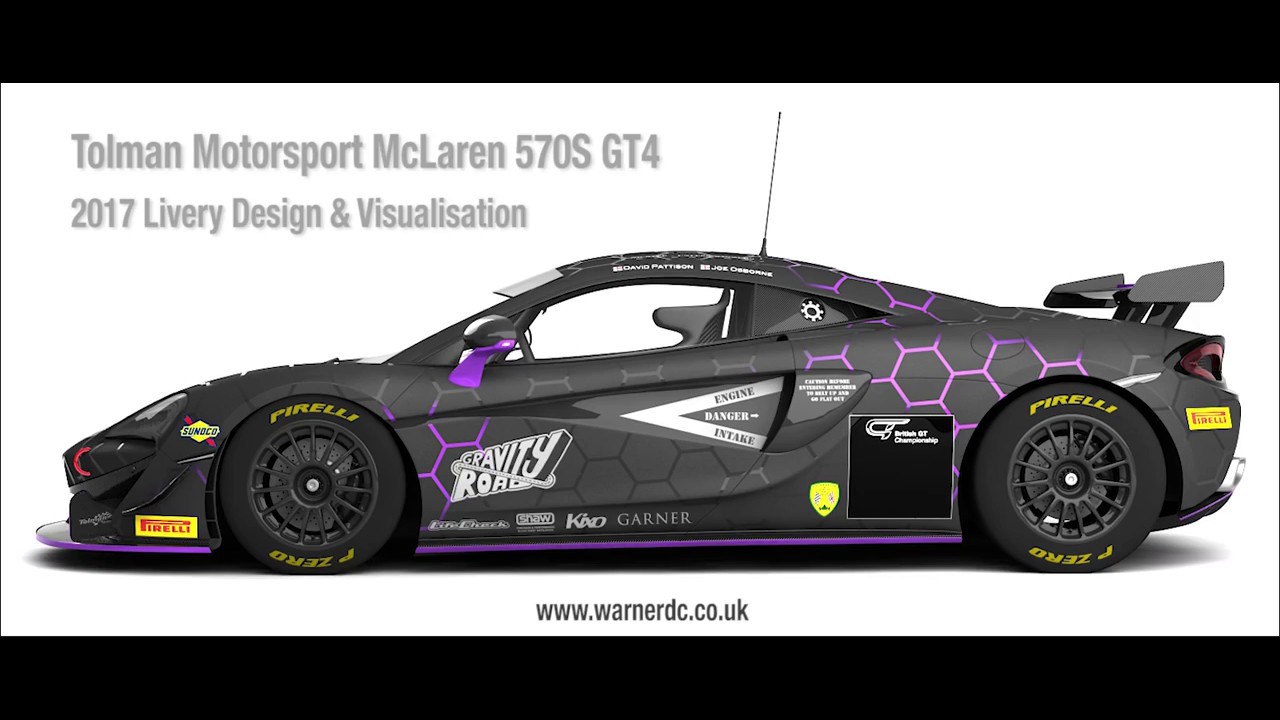 McLaren GT4 livery by Chris Warner Design Consultant - YouTube