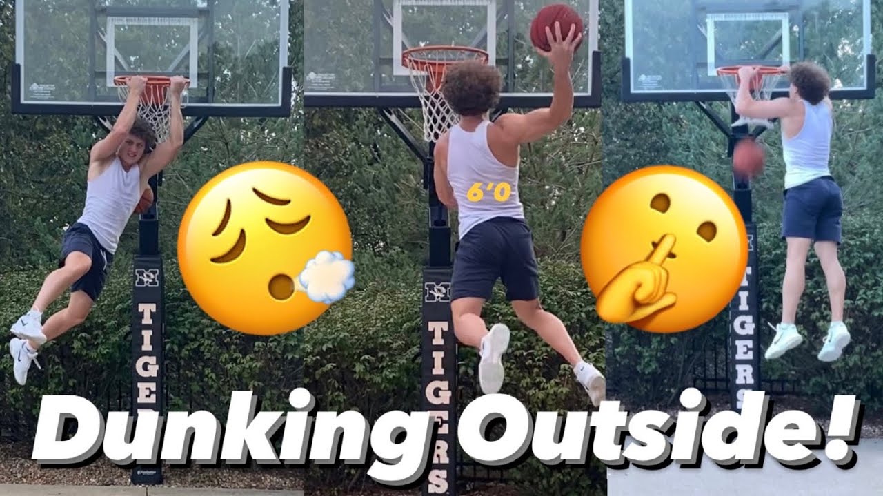 Hitting INSANE Dunks Outside! - YouTube