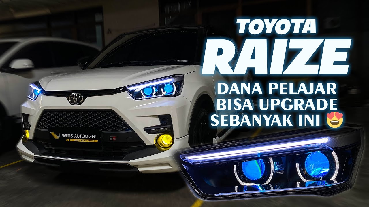 CUSTOM HEADLAMP TOYOTA RAIZE PAKET KOMPLIT GANTENG - YouTube