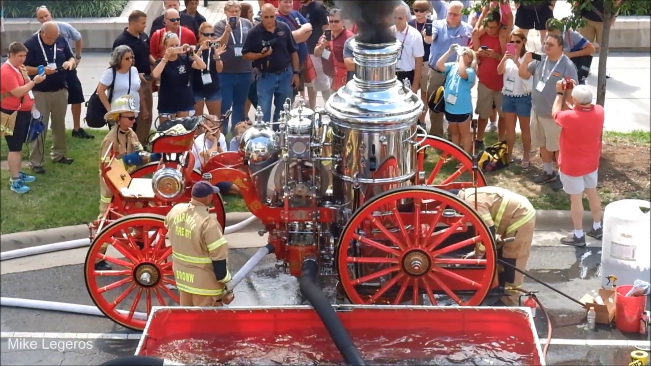7/29/17 - Charlotte FD - Hand & Steam Fire Engines - Video 1 of 2 - YouTube