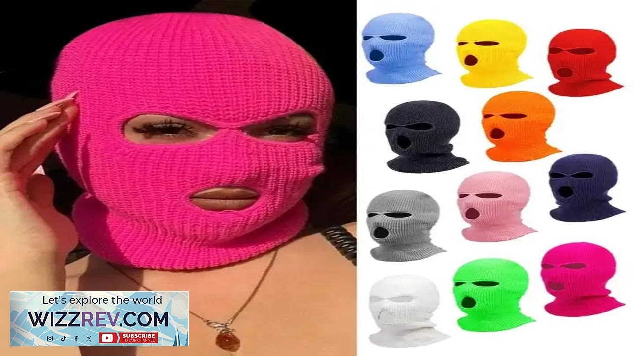 Motorcycle Windproof Full Face Knit Hats Custom SkiMask Men Warm Wool ...