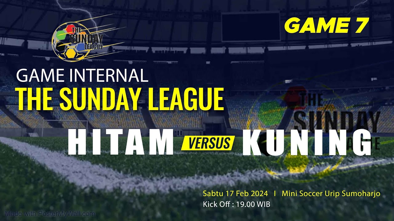 🔴((SERUUU ))GAME 7//TIM HITAM VS TIM KUNING//GAME INTERNAL THE SUNDAY ...
