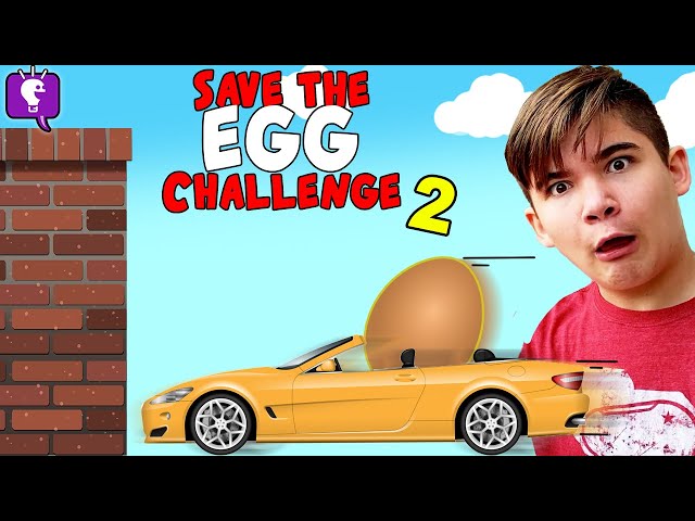 SAVE the EGG in a BRICK Car Challenge with HobbyFamily - Videos For Kids