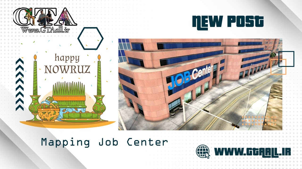 Free download of the of Job Center model and mapping for MTA:SA - YouTube
