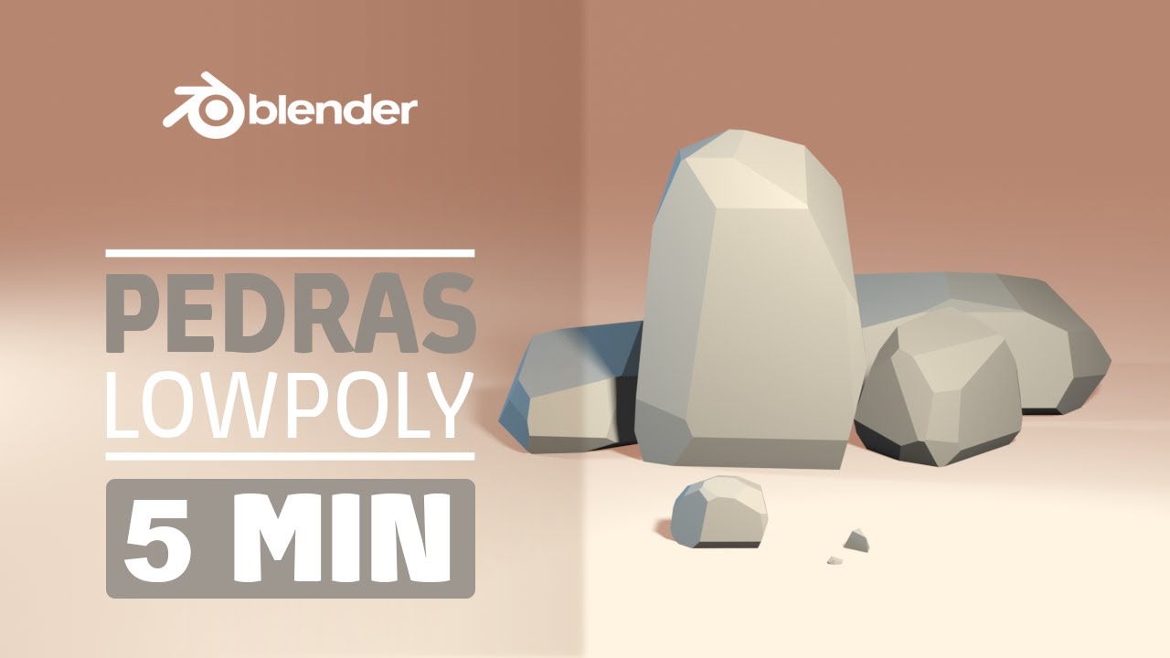 Como Criar Pedras Lowpoly em 5 Minutos | Tutorial Blender 3D - YouTube