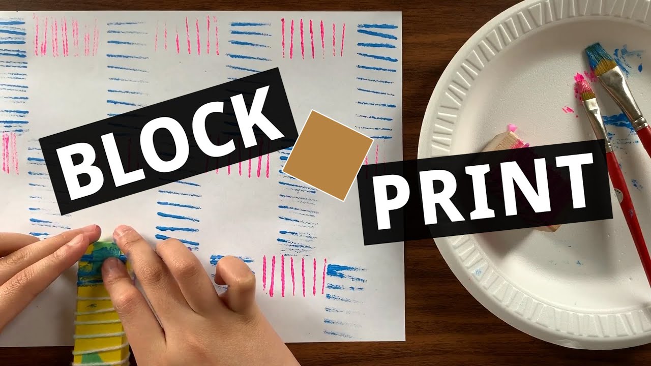 [printmaking] Let’s make a print with a wood block stamp | Fun art ...