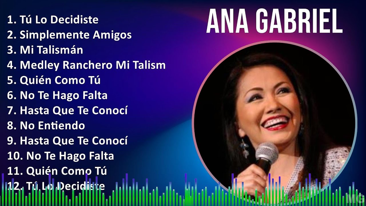 Ana Gabriel 2024 MIX Grandes Exitos - Tú Lo Decidiste, Simplemente Amigos, Mi Talismán, Medley R ...