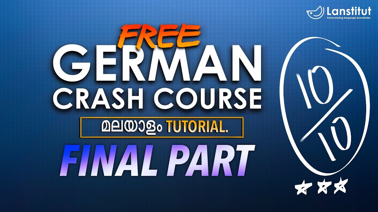 Part 10 | German Crash Course | Learn German in Malayalam || How to ...