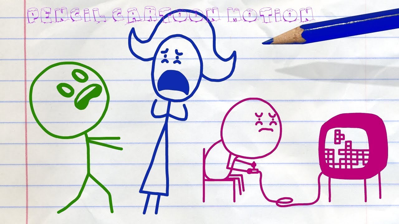 Pencil Cartoons Funny Pencil Motion Move laughing Pencil Motion More ...