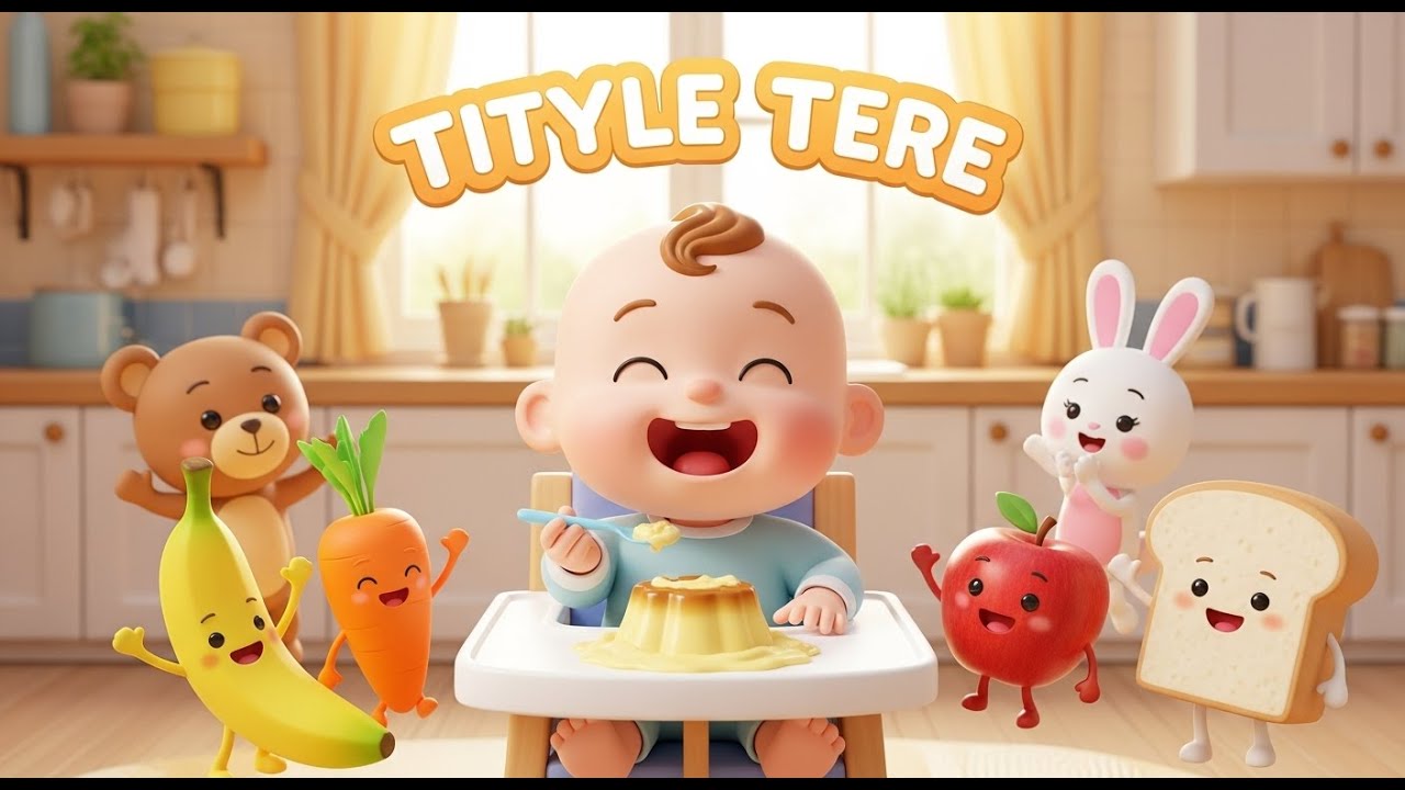 “Yummy Tummy Time! 🍌 | Baby Poem About Food | Fun Learning Rhyme for 1 ...