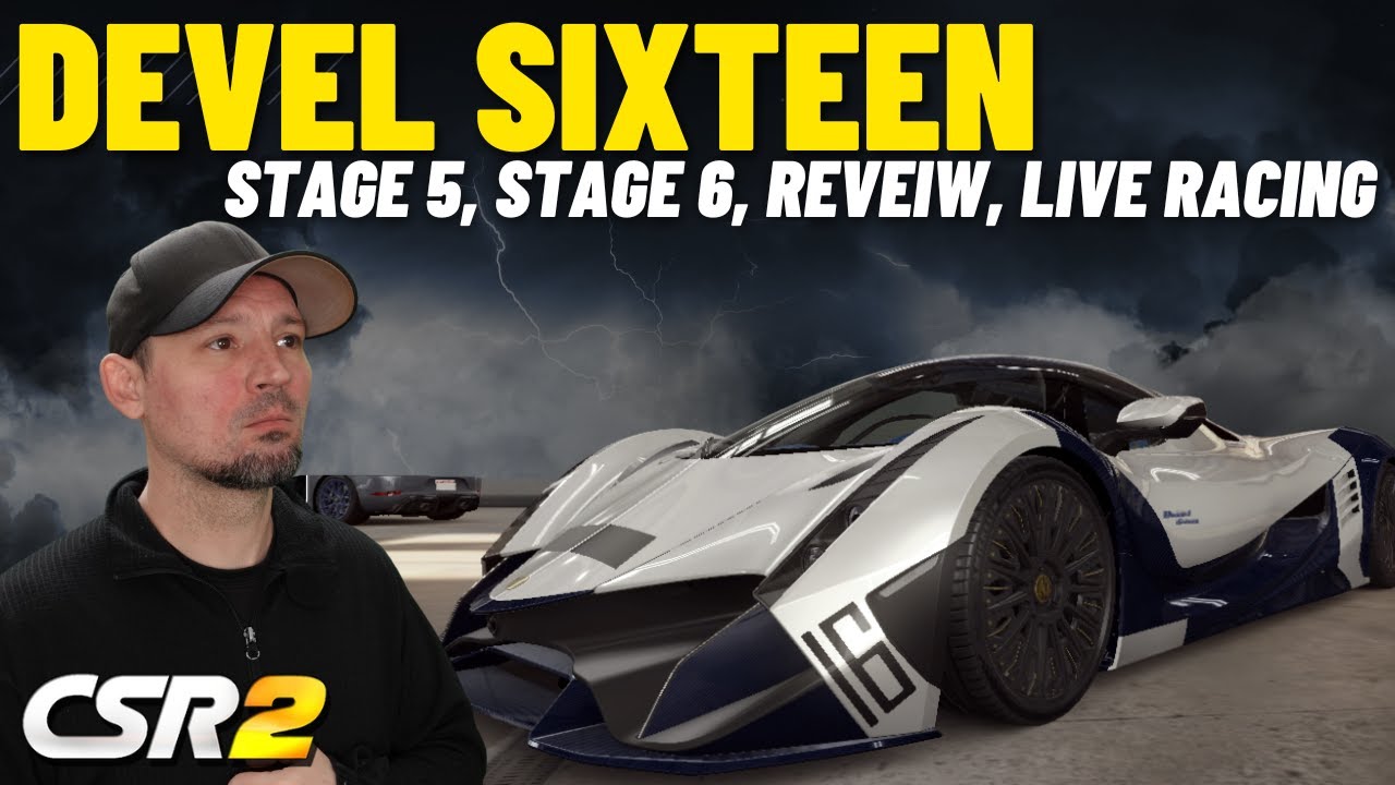 CSR2 Racing Devel Sixteen Stage 5, Stage 6, Live racing setup, Shift ...