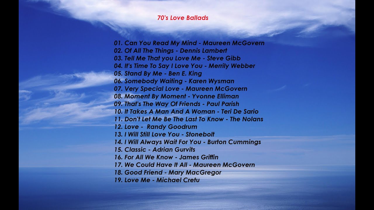 70 s Love Ballads Collection YouTube 70-s-love-ballads-collection-youtube