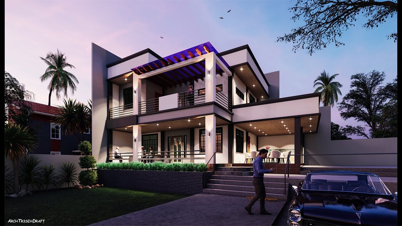 Realistic Render Tutorials Series #14 | RENOVATION OF (2)TWO-STOREY ...