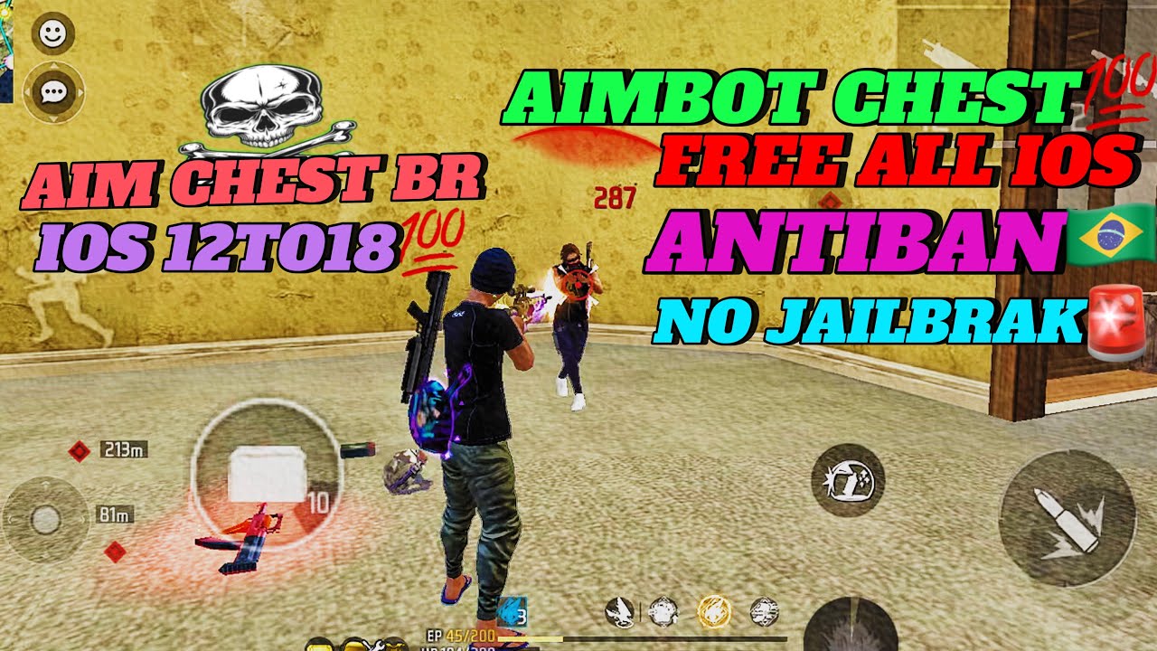AIMBOT CHEST ALL IOS 12TO18 ANTIBAN💯NOBLACKLIEST🇧🇷 BR+CS - YouTube