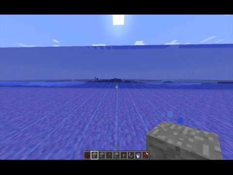 minecraft tsunami ( giant wave ) - YouTube