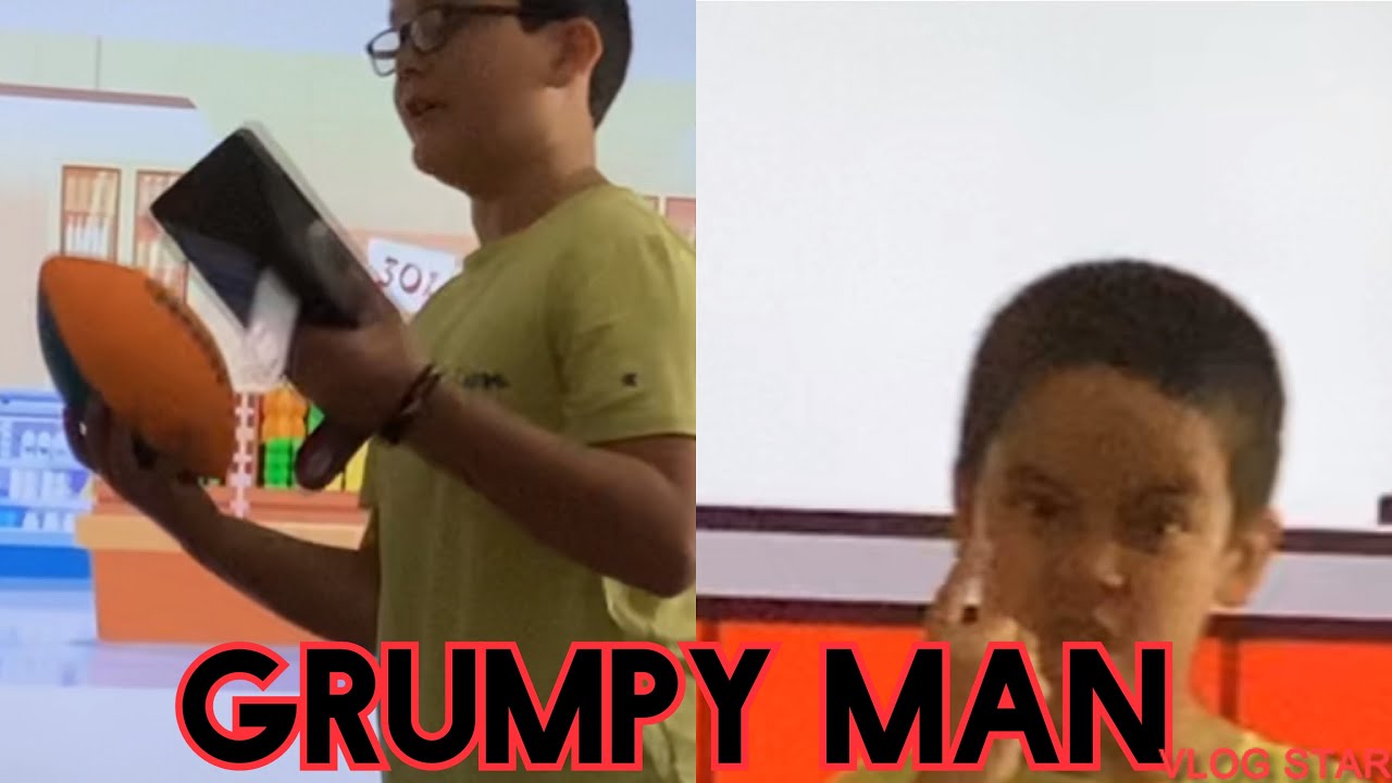 Grumpy cashier man at the grocery store. - YouTube