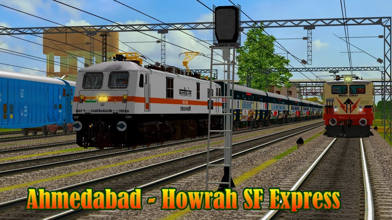 12833 Ahmedabad - Howrah SF Express | Shegaon To Akola Junction | IR In ...