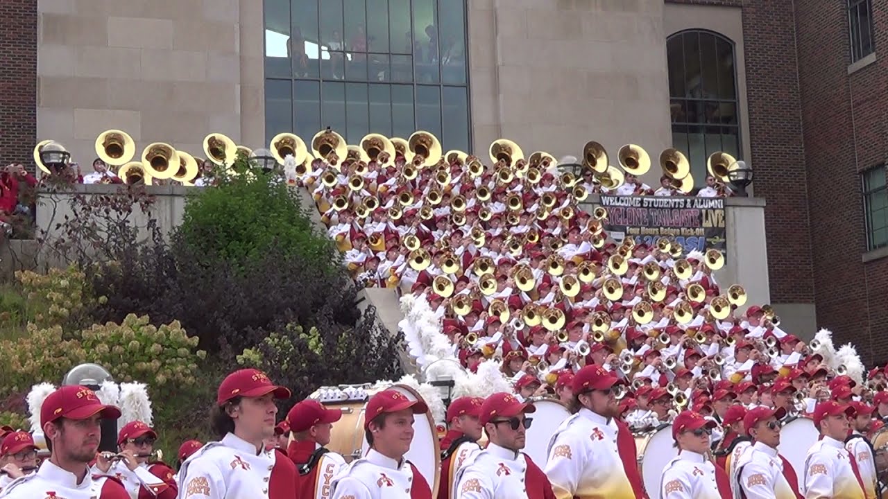 Iowa State University Marching Band Oct. 2, 2021 Step Show - Warmup ...