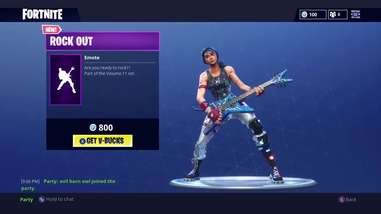 ROCK OUT! EMOTE DANCE FORTNITE - YouTube
