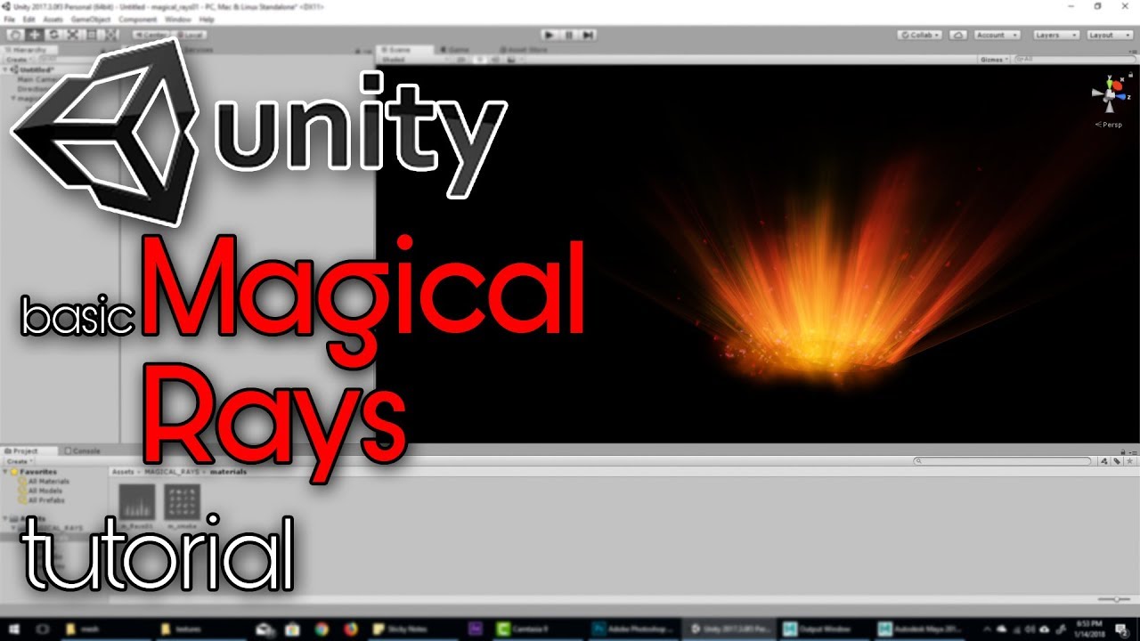 Unity Magical Rays Tutorial - YouTube