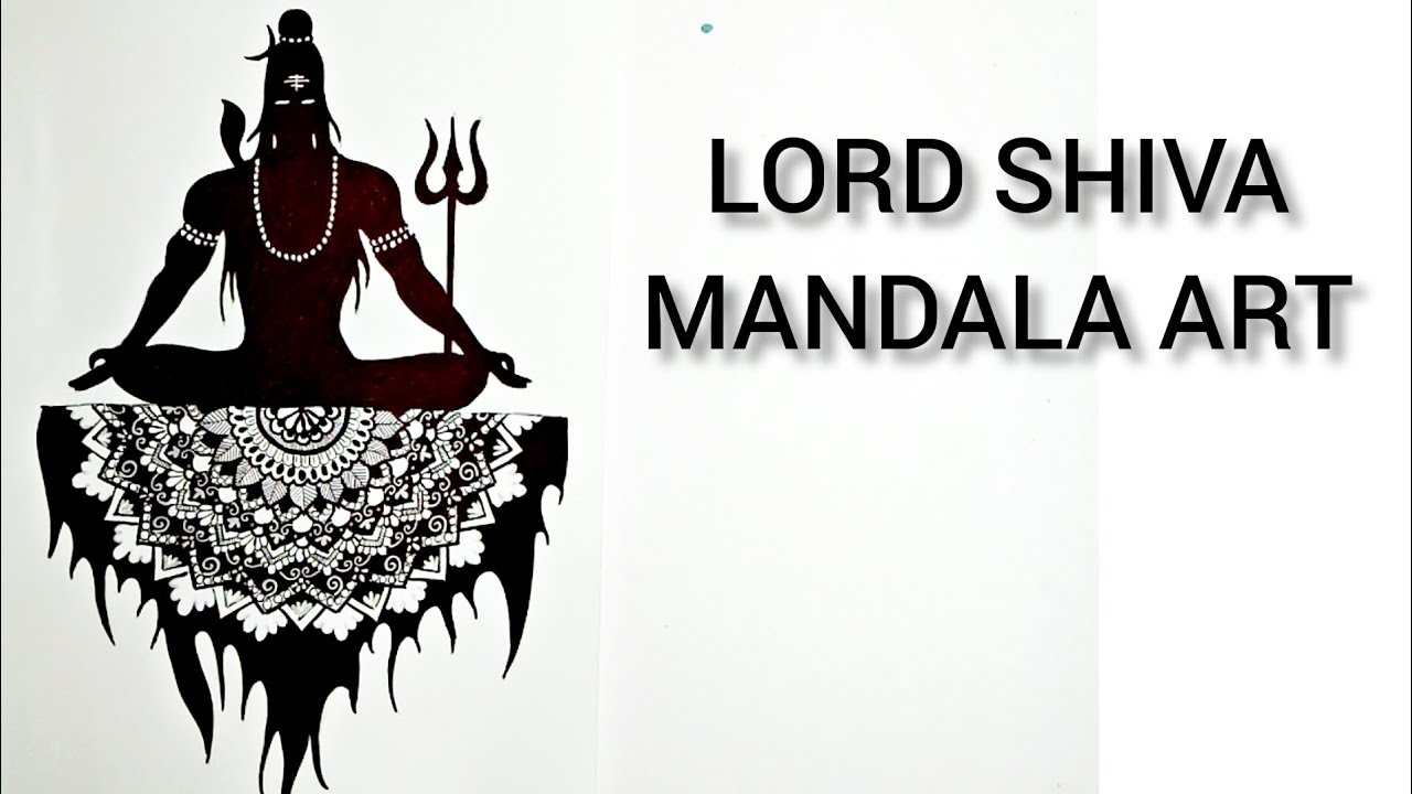 Mandala art / lord Shiva , doodle art by artbyuj #mahadev - YouTube
